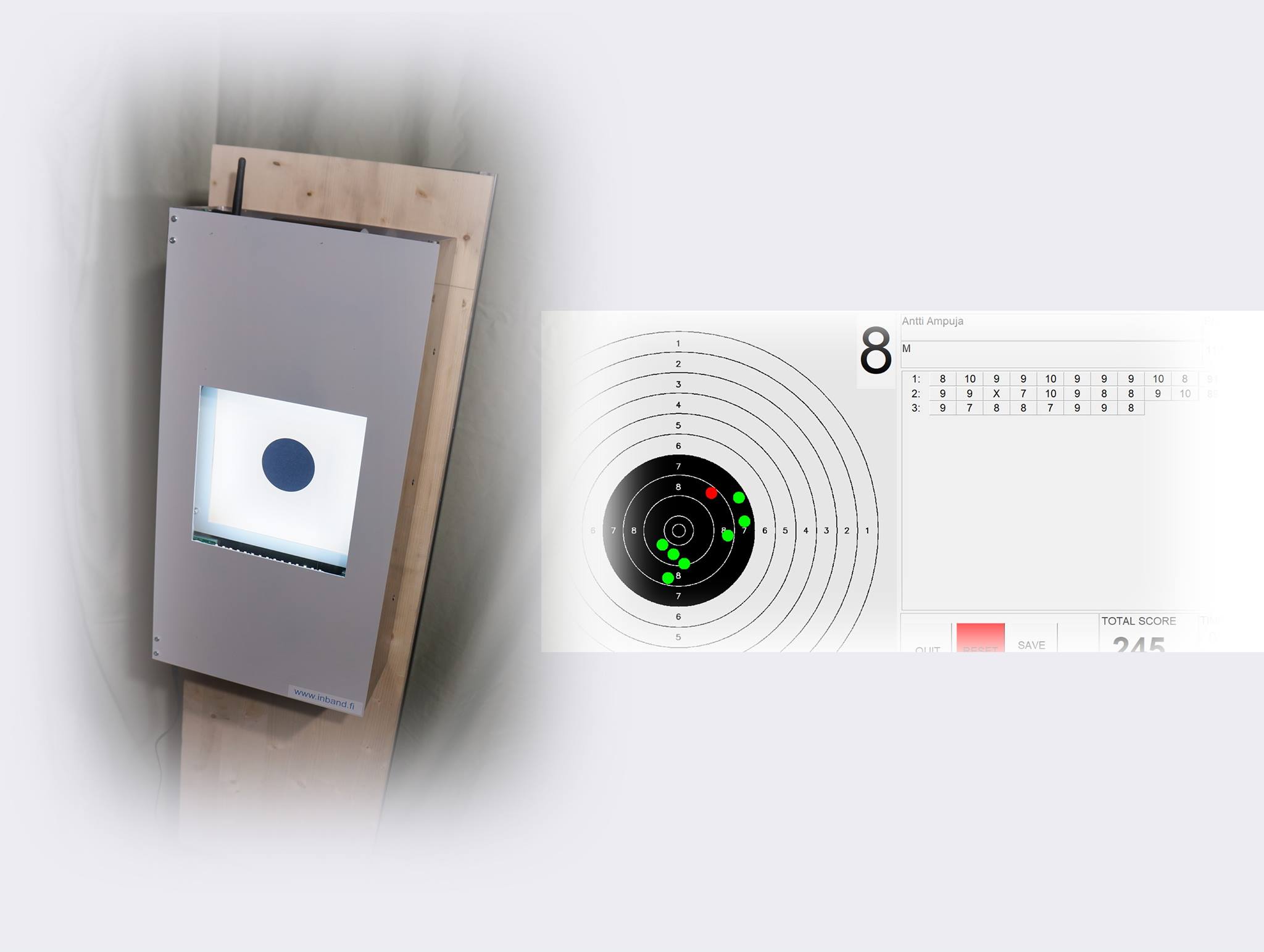 InBand Hertar | Advanced Electronic Scoring Targets